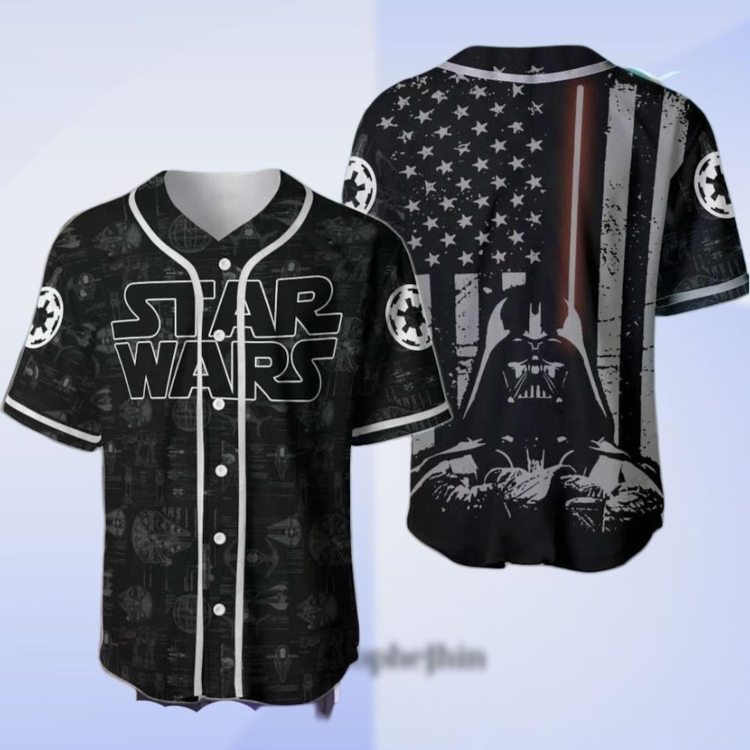 Disney Star Wars Baseball Jersey, Darth Vader Jersey Shirt, Galaxy's ...