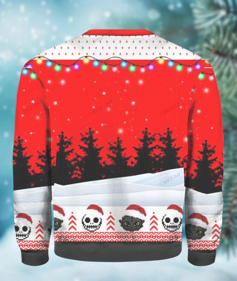 Jack Skellington and Toothless Ugly Sweater, Santa Skellington ...