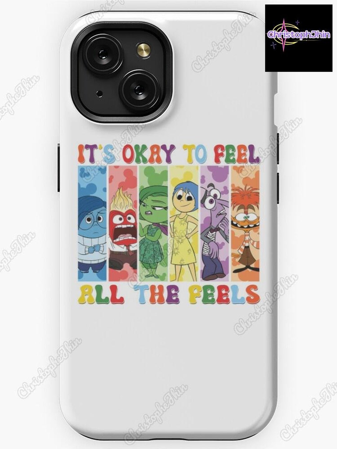 Disney Inside Out It's Okay to Feel All the Feels Phone Case, Mental ...