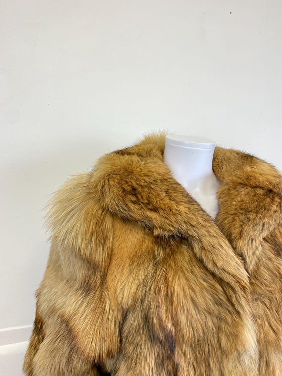 Genuine red fox fur coat, Perfect condition, Size M - Gem