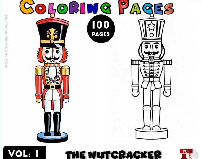 Nutcracker Coloring Pages, Nutcracker Pintables, Christmas Coloring ...
