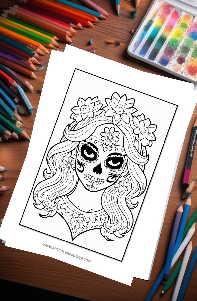 Unleash Your Creativity With Sugar Skull Colors Vol 2 - Etsy