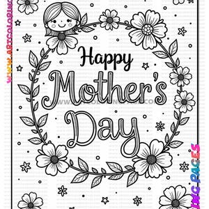 Mother’s Day Coloring Sheet Vol 1 – 100 Adorable Printable Designs - Etsy