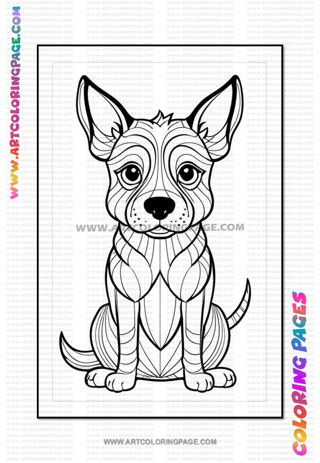 Dog Coloring Pages Printable Vol: 1! - Etsy