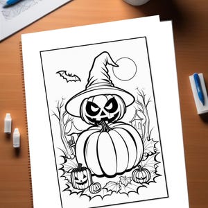Witch Coloring Pages - Printable Halloween Coloring Book Vol 1 ...