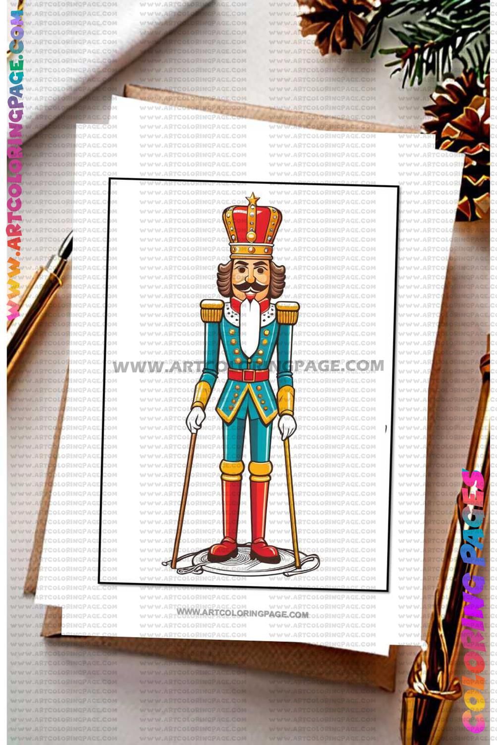 The Nutcracker Coloring Page for Kids Vol 1 : 100 Magical Designs ...