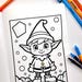 Elf Coloring Book | 100 Christmas Pages for Kids (PDF Pattern) - Etsy