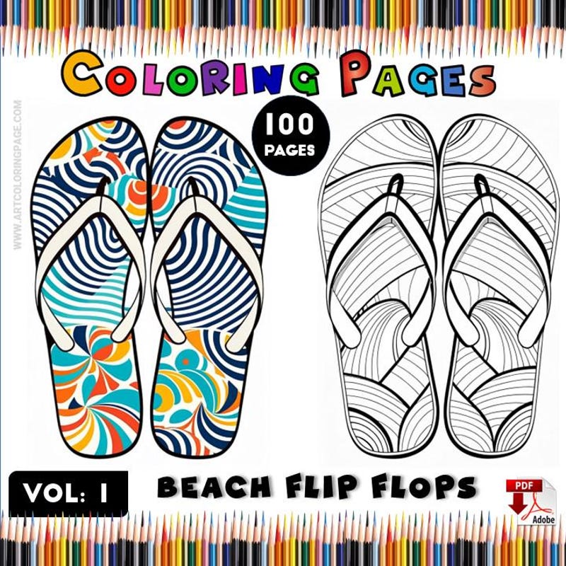 Color Flip Flops - Etsy