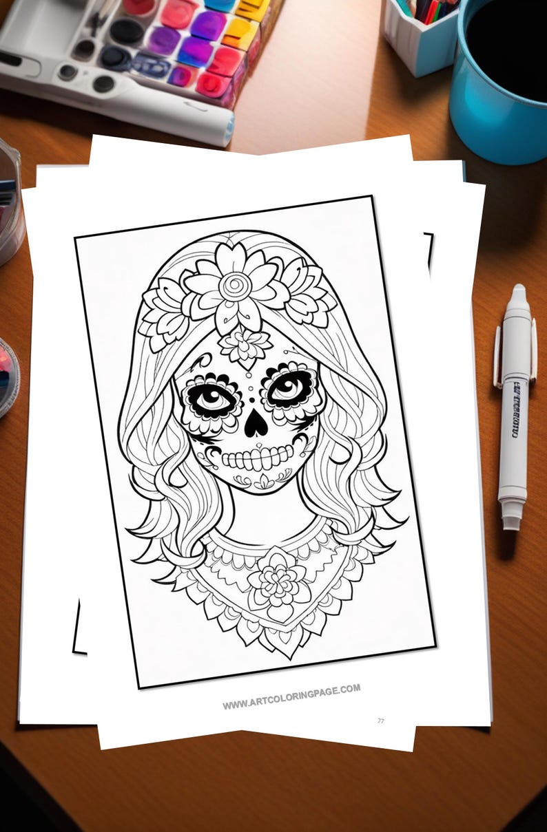 Unleash Your Creativity With Sugar Skull Colors Vol 2 - Etsy