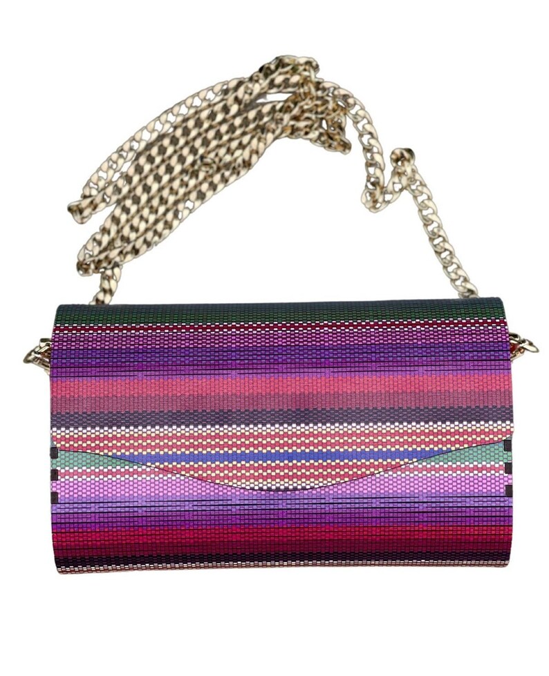 Serape Inspired, Colorful Laser Cut Clutch Crossbody Handbag Purse ...