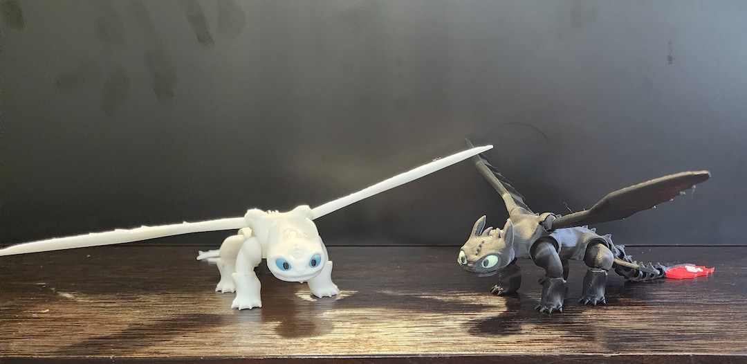 Toothless and the Light Fury - Etsy