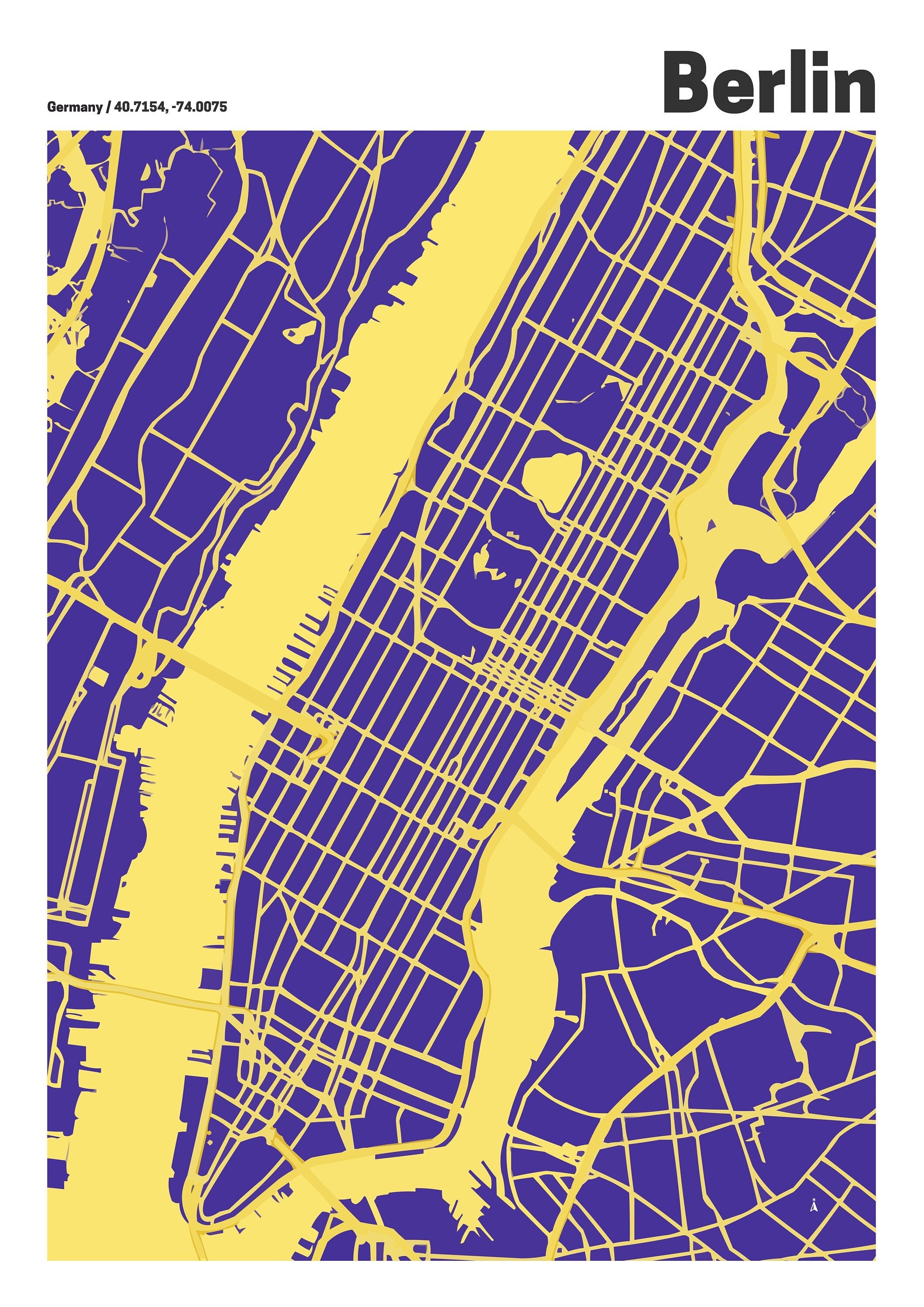 Map Poster, CUSTOM DIGITAL DOWNLOAD, Custom Color City Map, Modern Map ...