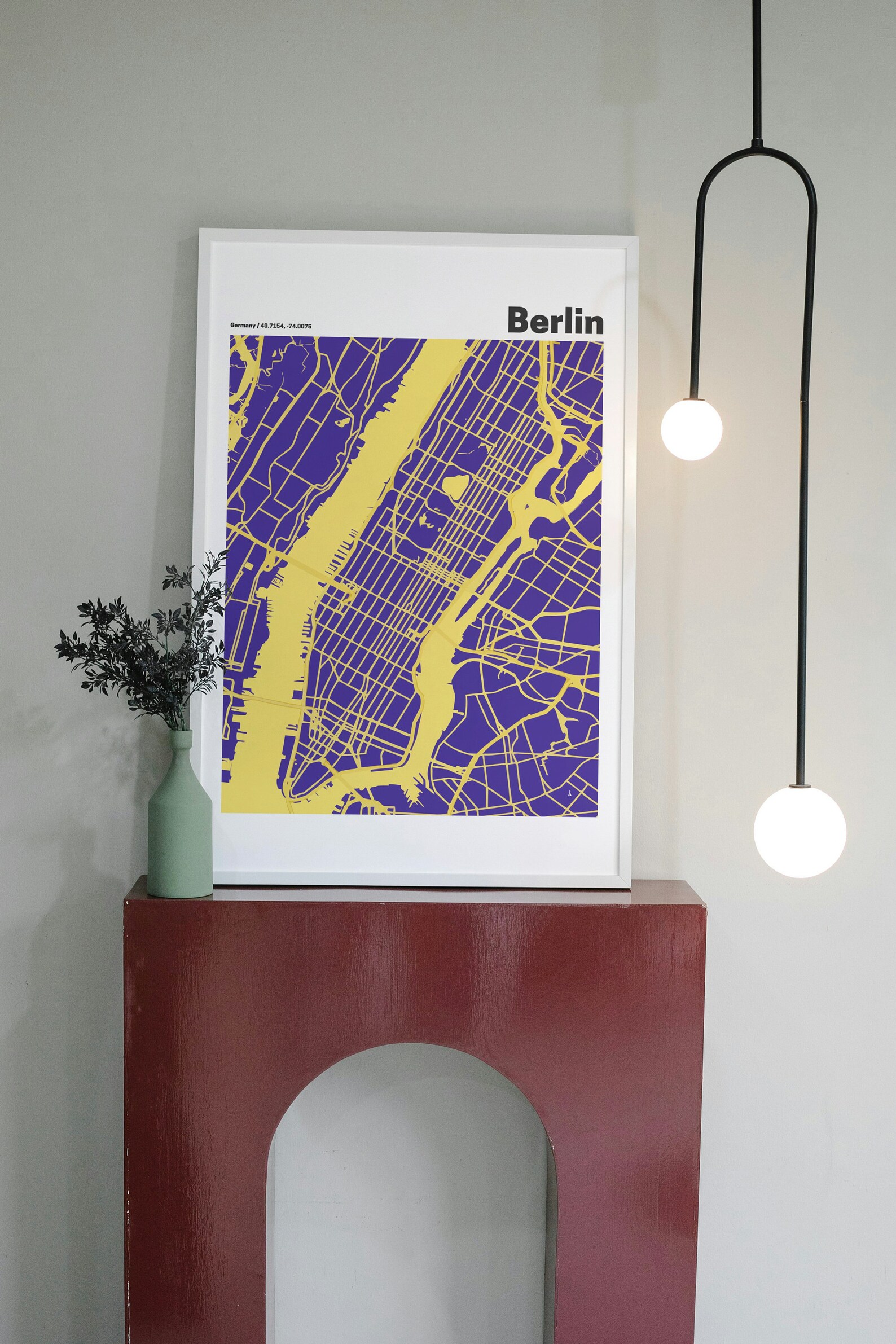 Map Poster, CUSTOM DIGITAL DOWNLOAD, Custom Color City Map, Modern Map ...
