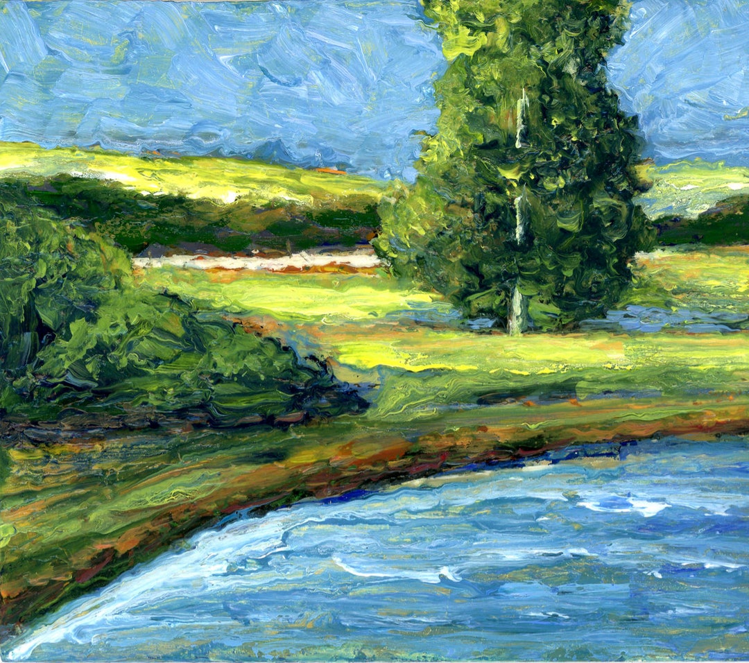 Impressionist Painterly Landscape Bobbi Doyle-maher - Etsy