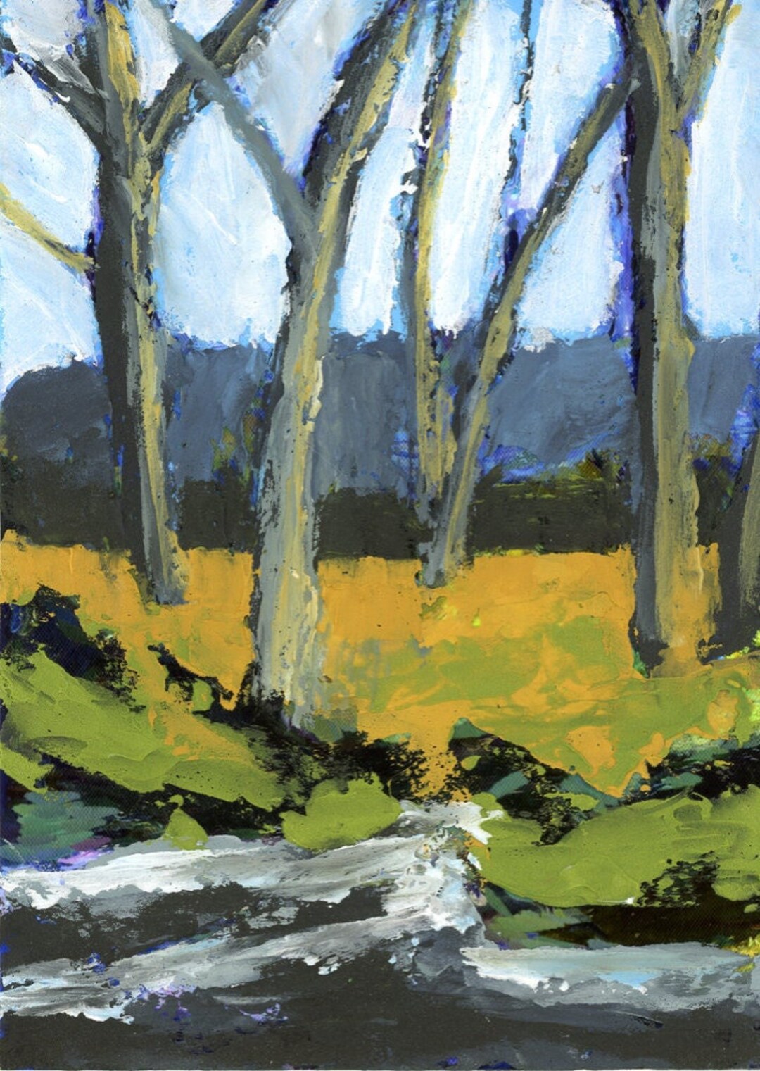 Painterly Southern Landscape Impressionist Palette Knife Painting by ...
