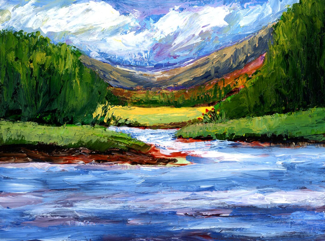 Original Acrylic Painting by Bobbi Doyle-maher Bright Colorful ...