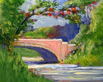 Bobbi Doyle-maher Southern Landscape Original Acrylic Painting Colorful ...