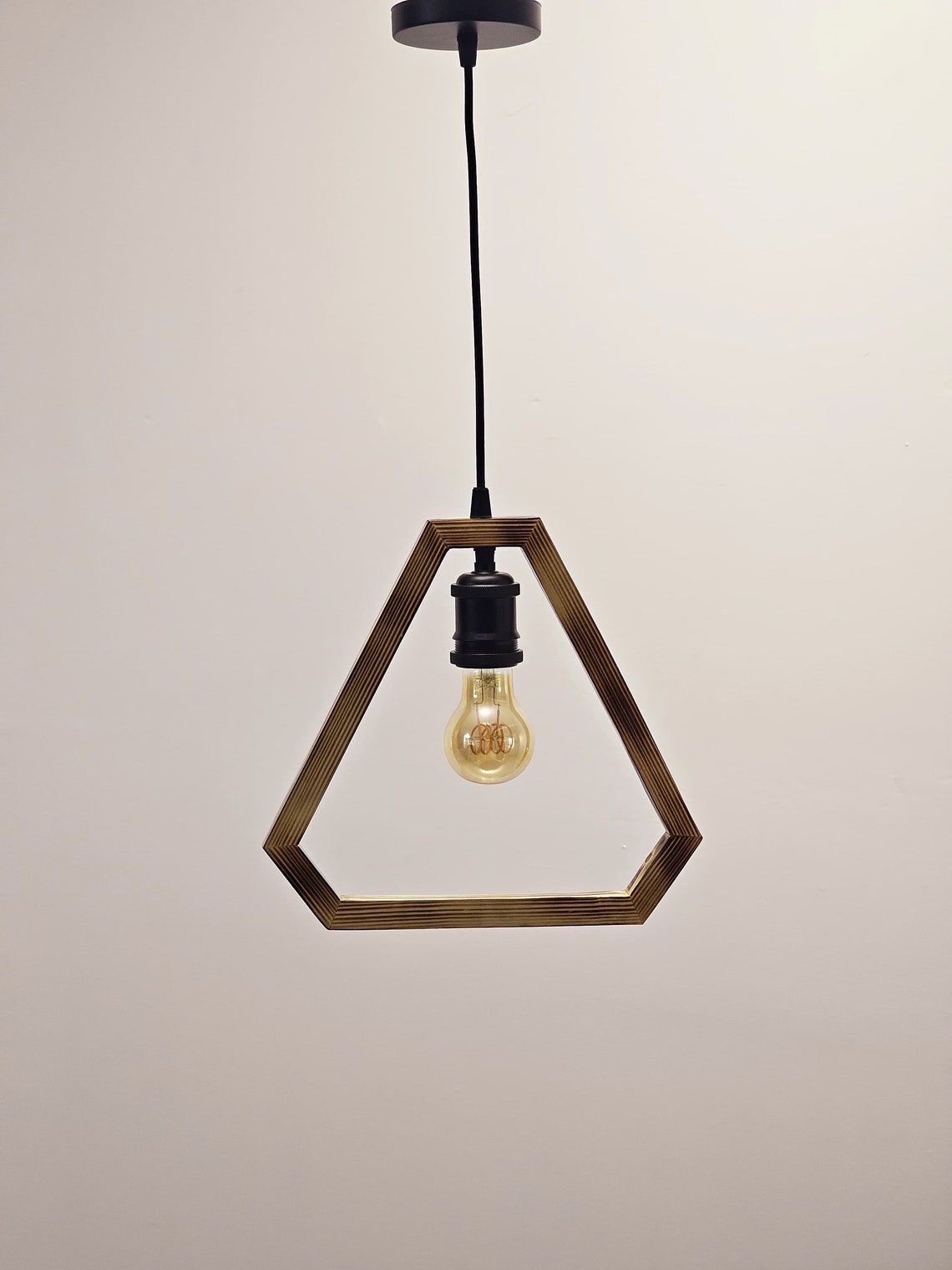 Wooden Hanging Lamp, Wood Lamp, Pendant Lighting, Wooden Lamp, Wooden ...