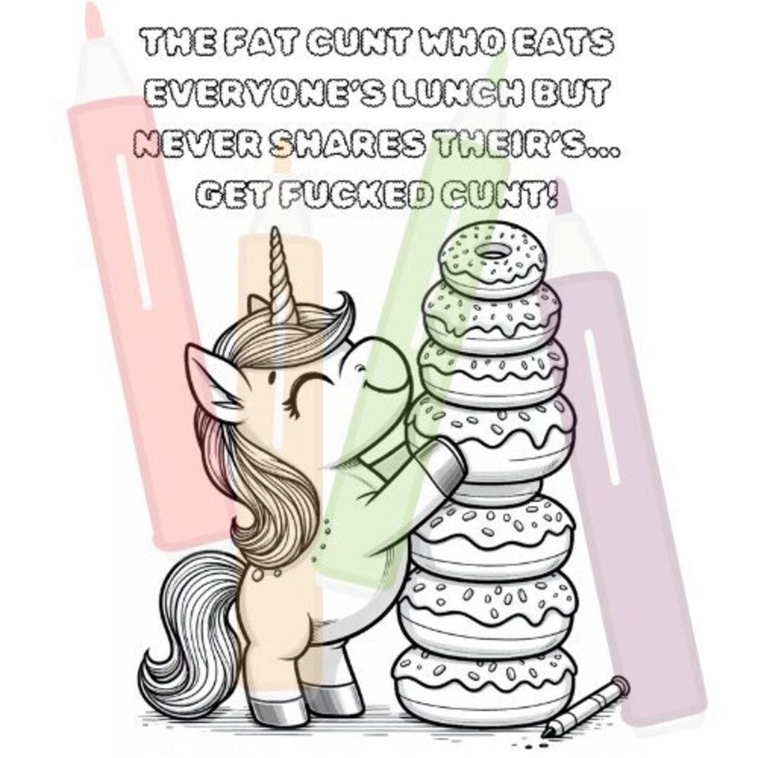 Swear Word Colouring Page Adult Only Sweary Colouring Page Funny Sweary ...