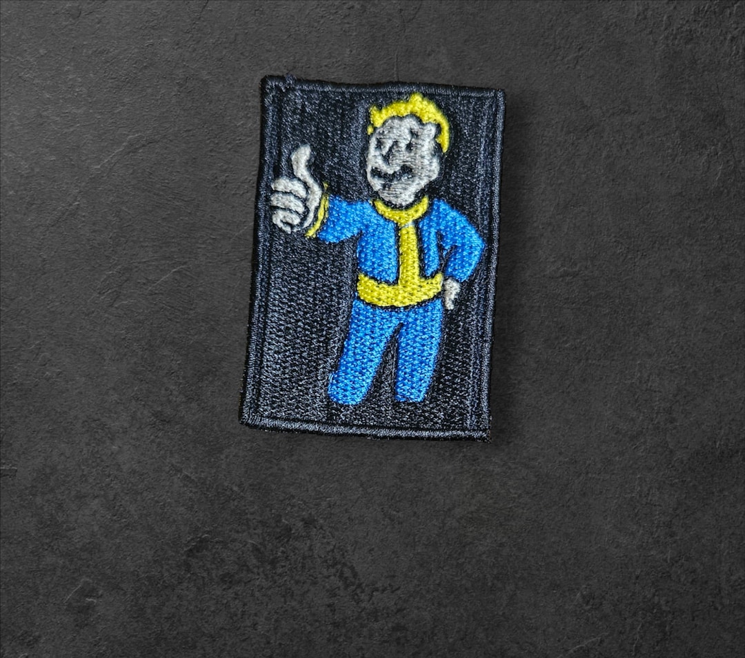 Fallout Vaul Boy Embroidered Patch - Etsy