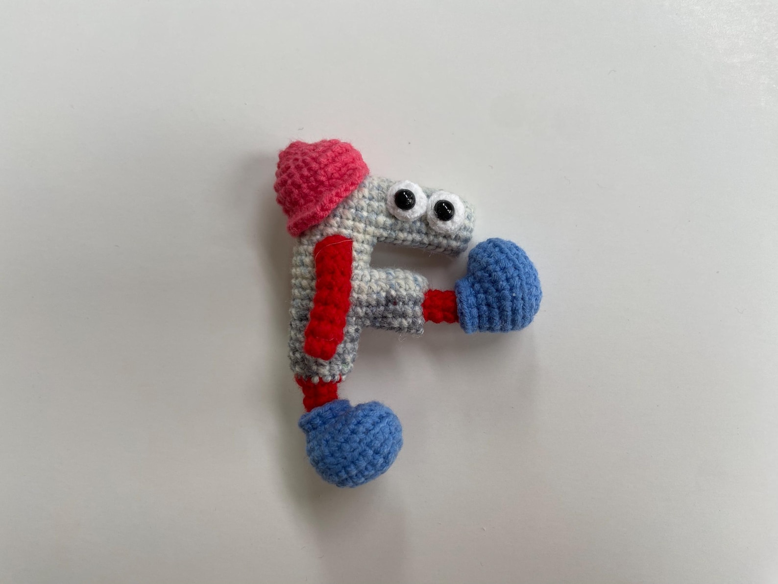 Handmade Crochet Cute Personification Capital Letters, Crochet Letter ...