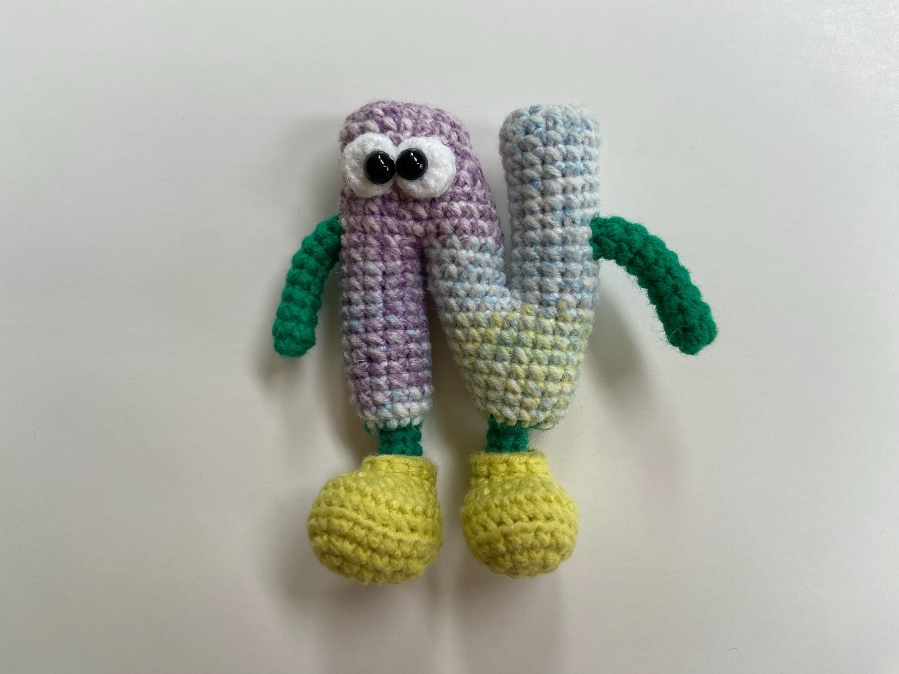 Handmade Crochet Cute Personification Capital Letters, Crochet Letter ...