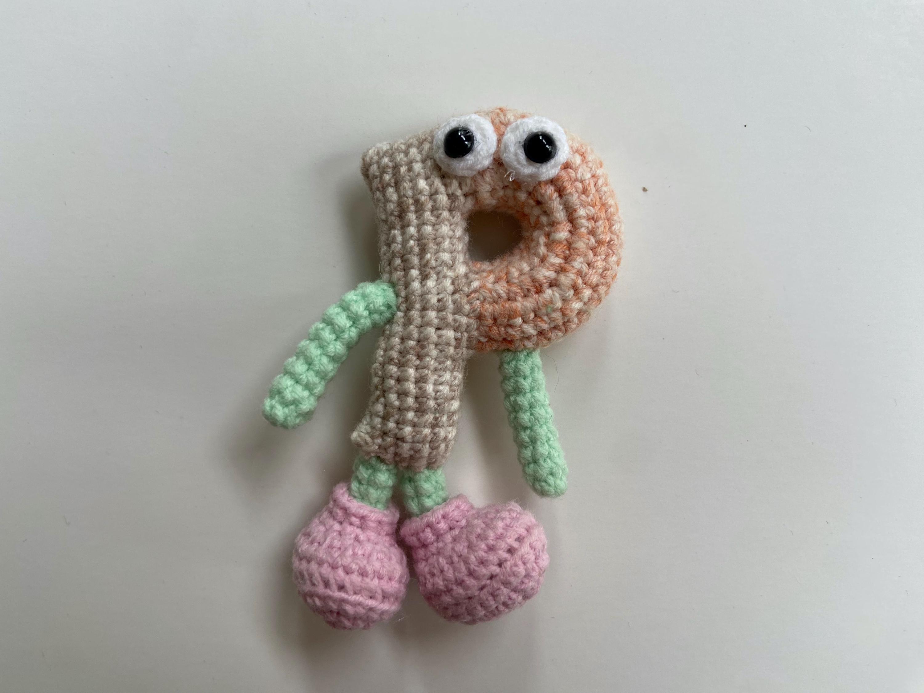 Handmade Crochet Cute Personification Capital Letters, Crochet Letter ...