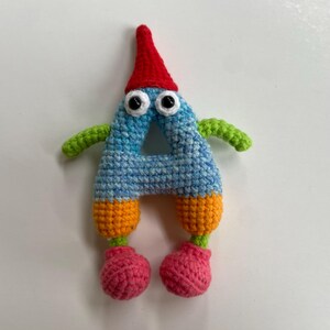 Handmade Crochet Cute Personification Capital Letters, Crochet Letter ...
