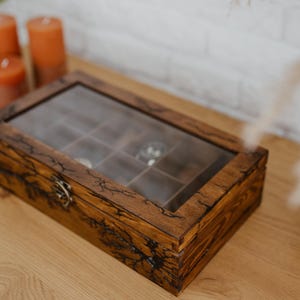 Wooden Watch and Glasses Box for 8 Watches, Personalized Engraved Gift ...
