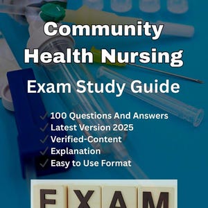 Community Health Nursing Questions - Etsy