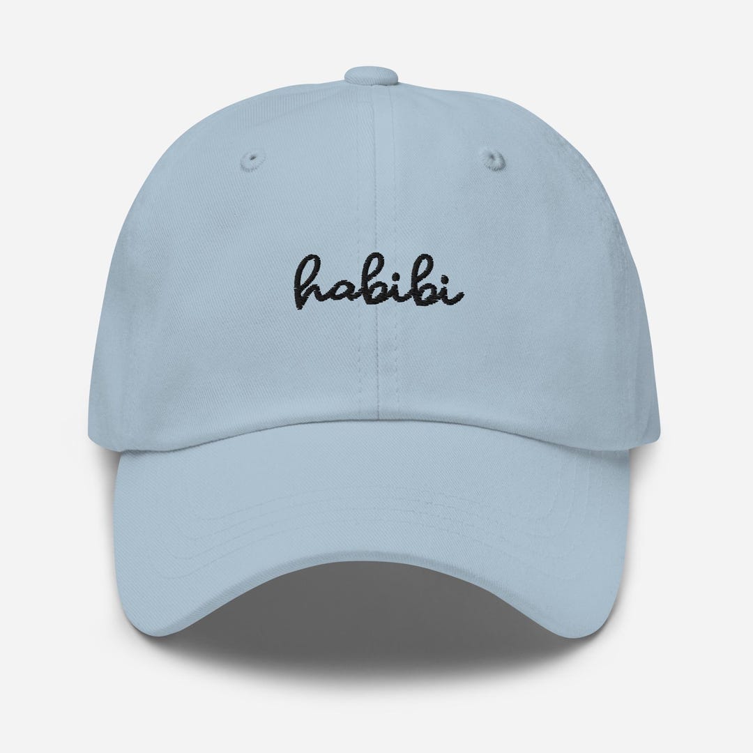 Habibi - Black Embroidery - Dad Hat / Cap - Etsy