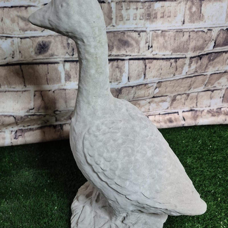 Concrete Goose Statue - Etsy