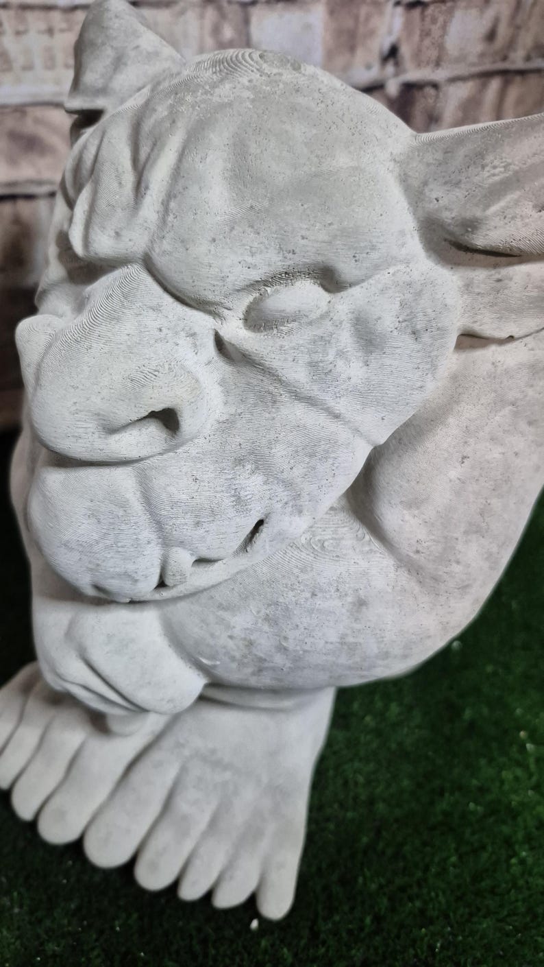Gargoyle Concrete Statue 9 Inches Tall - Etsy