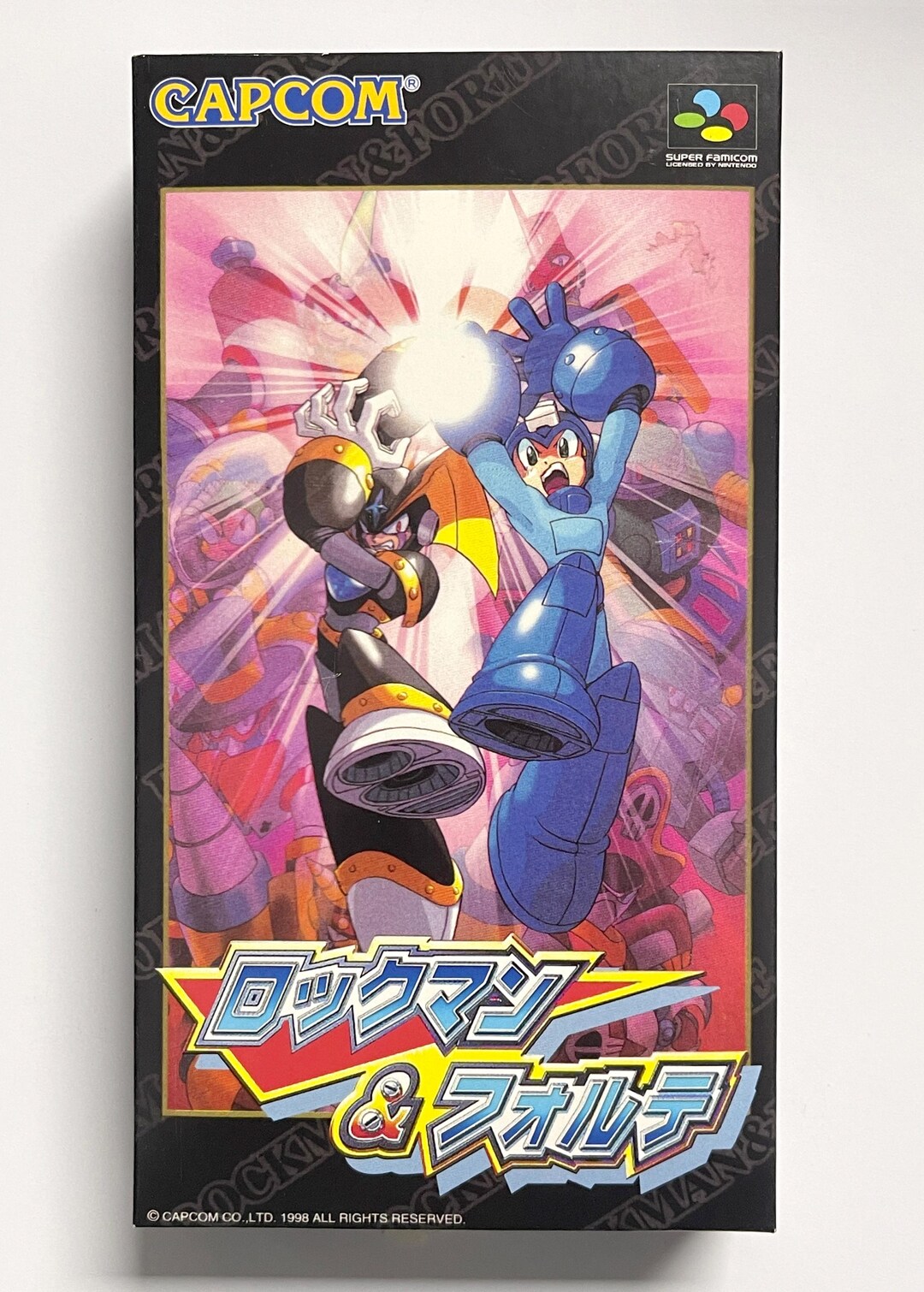 Rockman & Forte SFC Empty Box Super Famicom Replacement Game Case With ...