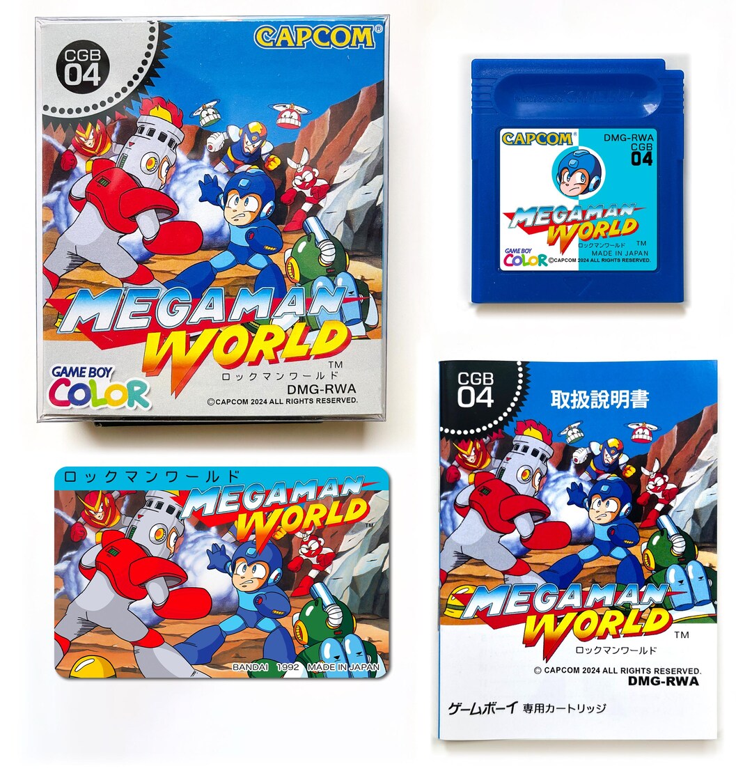 Megaman World 5 Colorized rockman World / Gameboycolor / Rare Game Box ...