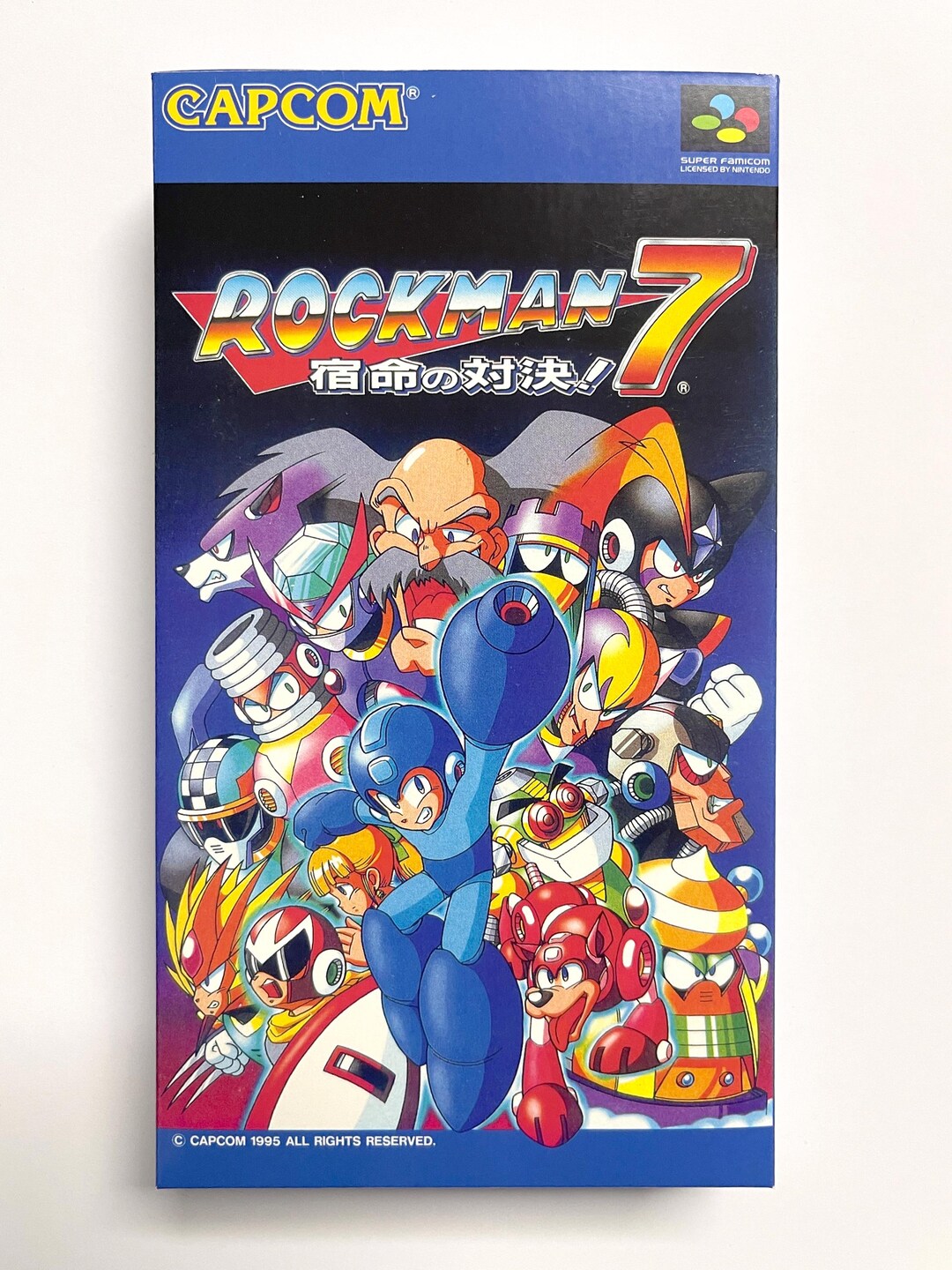 Rockman 7 / Megaman7 SFC - Newly Made Cardboard Box It's an Empty Box ...