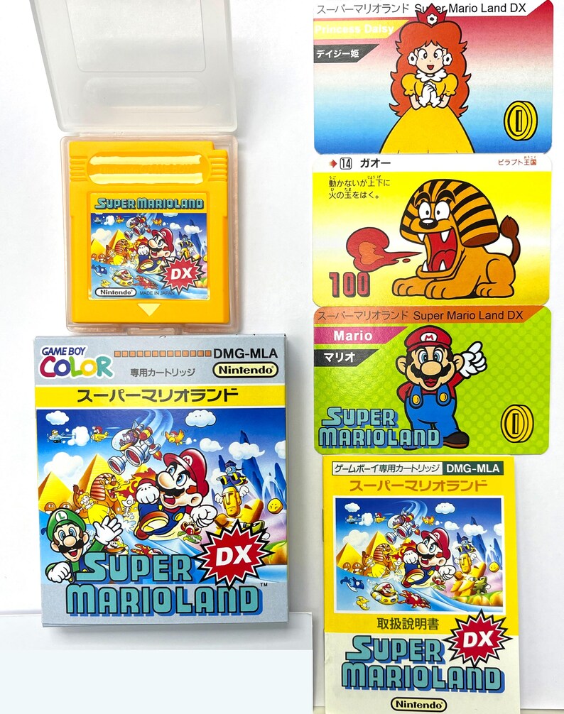 Super Mario Land 1 DX (game) Remake for GBC) / Gameboycolor / Rare Game ...