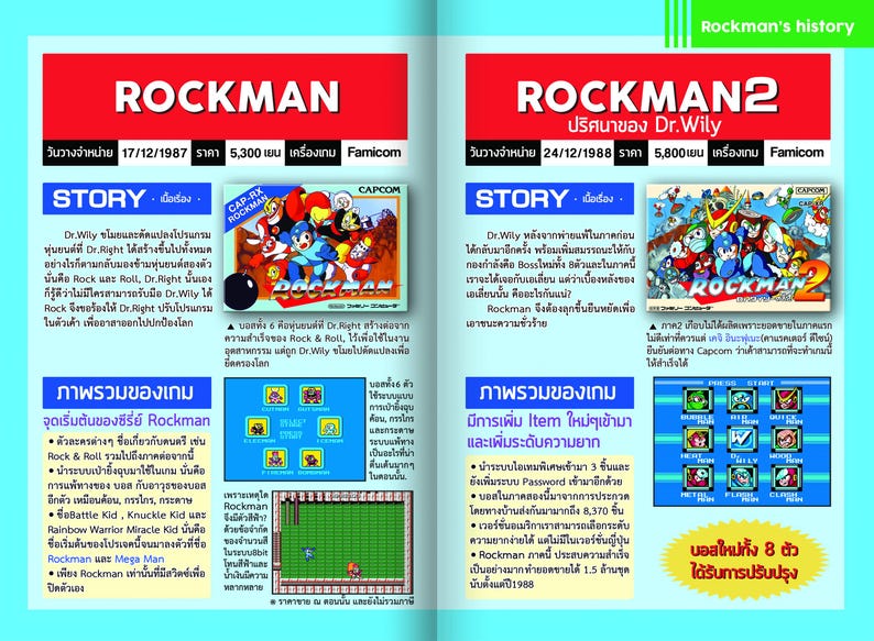 Rockman Original Series Vol.1 Encyclopedia Book Art Famicom Game ...