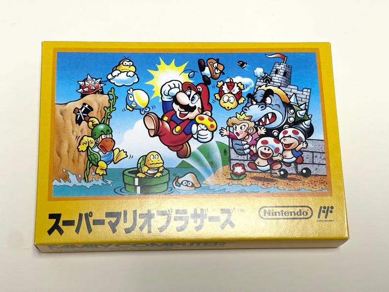 SUPER MARIO BROS.- Empty Box Famicom Replacement Spare Game Case With ...