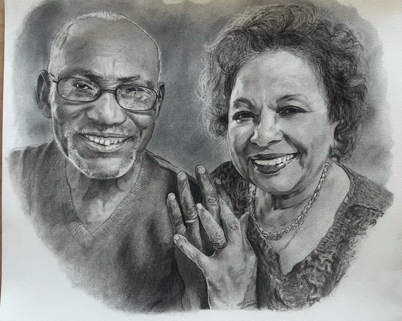 Charcoal & Graphite Creations: Personalized Portraits for Every Heart ...