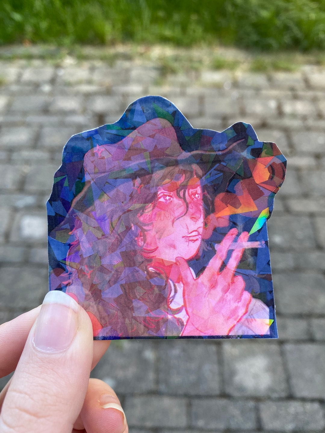 RDR2 Inspired Shattered Glass Sticker - Etsy