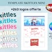 Template for Skittles Mini - Skittles Packaging Template - Rainbow ...
