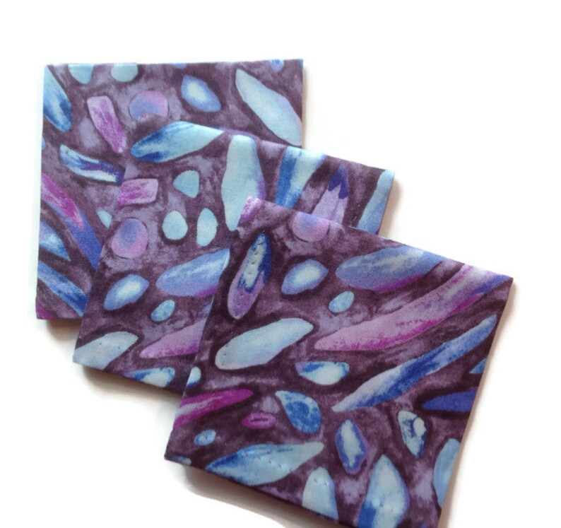 Cloth Cocktail Napkins Party Napkins, Purple Beverage Napkins Eco ...