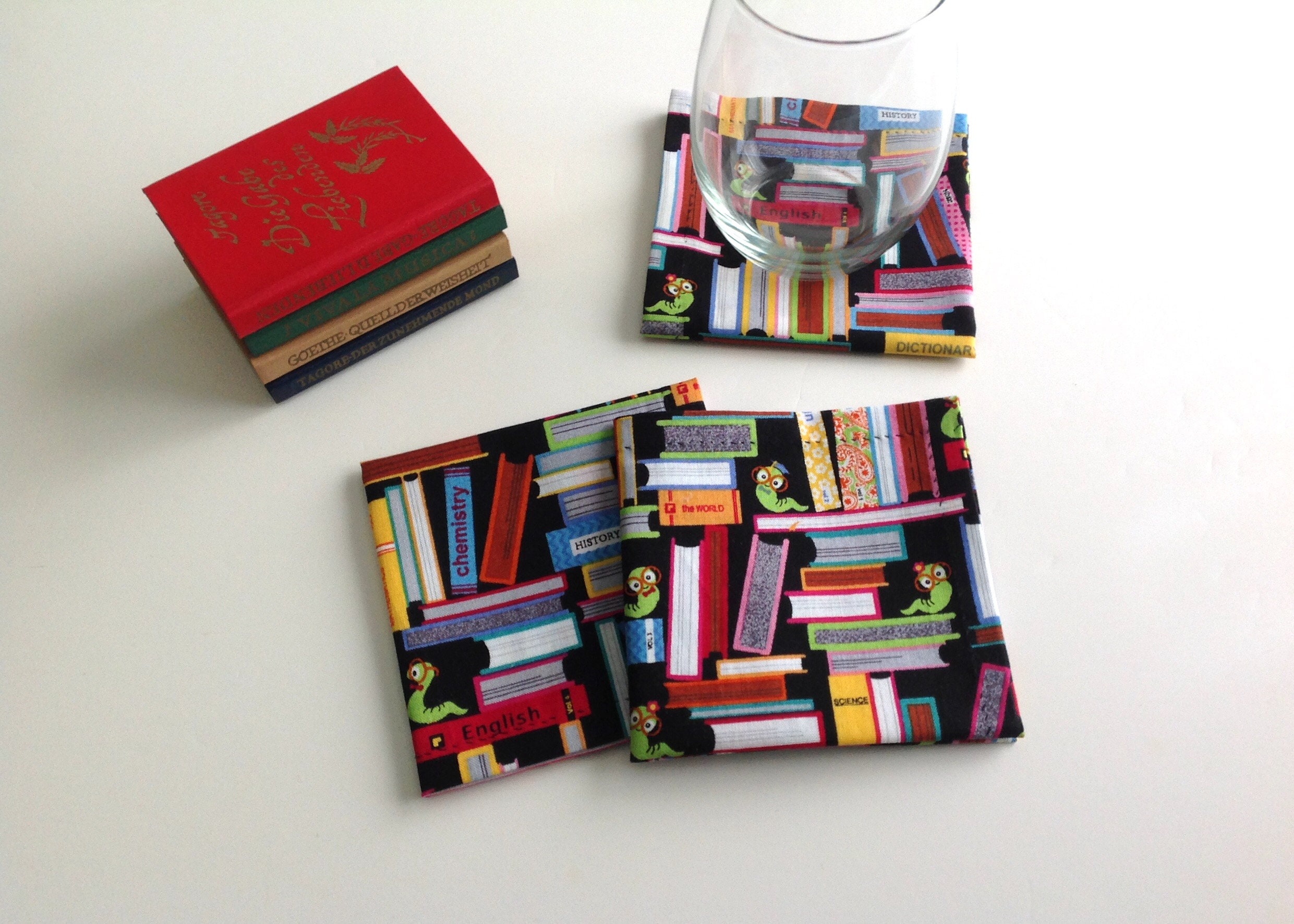 Book Group Cocktail Napkins Novelty Beverage Napkins Books Library ...