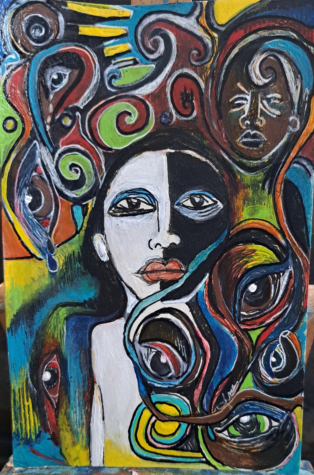 A History of Eyes on Me Art Brut Outsider Original Many Eyes Paranoia ...