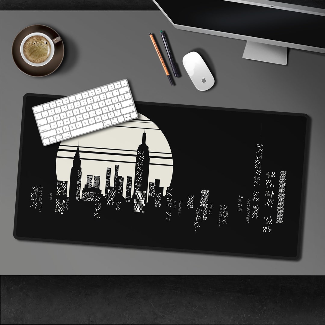 New York Skyline Deskmat Mouse Pad, Manhattan Skyline, New York ...
