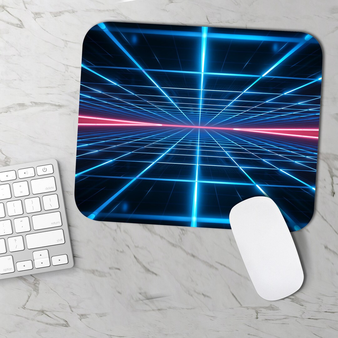 Vaporwave Mouse Pad Retrowave Mouse Pad, Neon Synthwave Mouse Pad ...