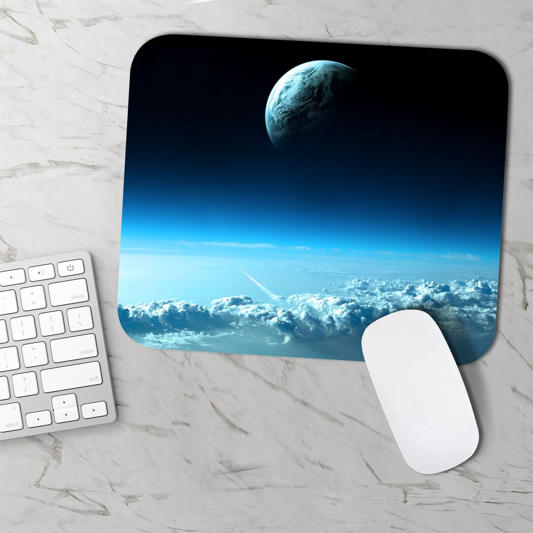 Planet Earth Mousepad Space Mouse Pad, Gaming Pad, Space Mousepad, Desk ...