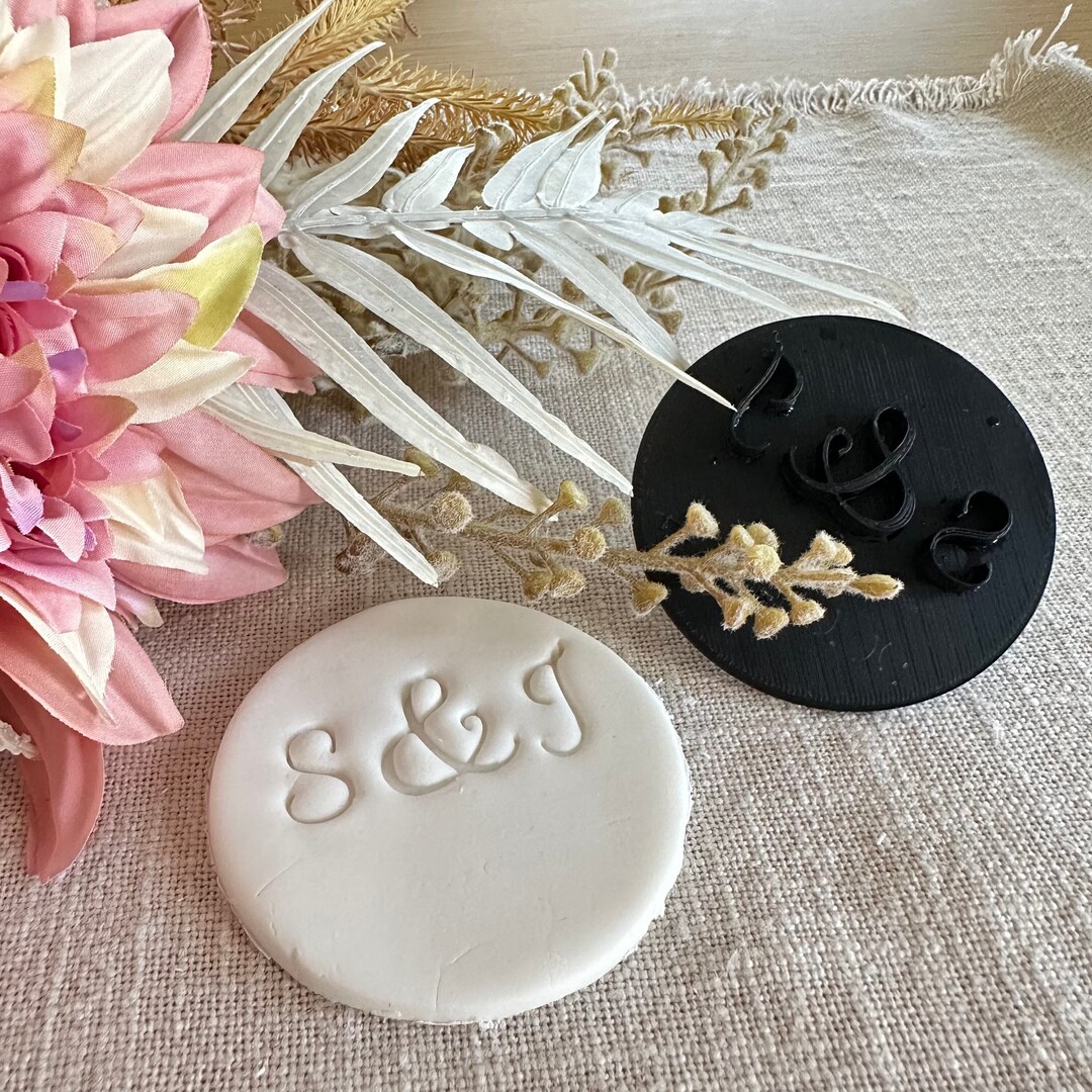 Custom Initial Cookie Cutter Set for Wedding & Engagement Personalised ...