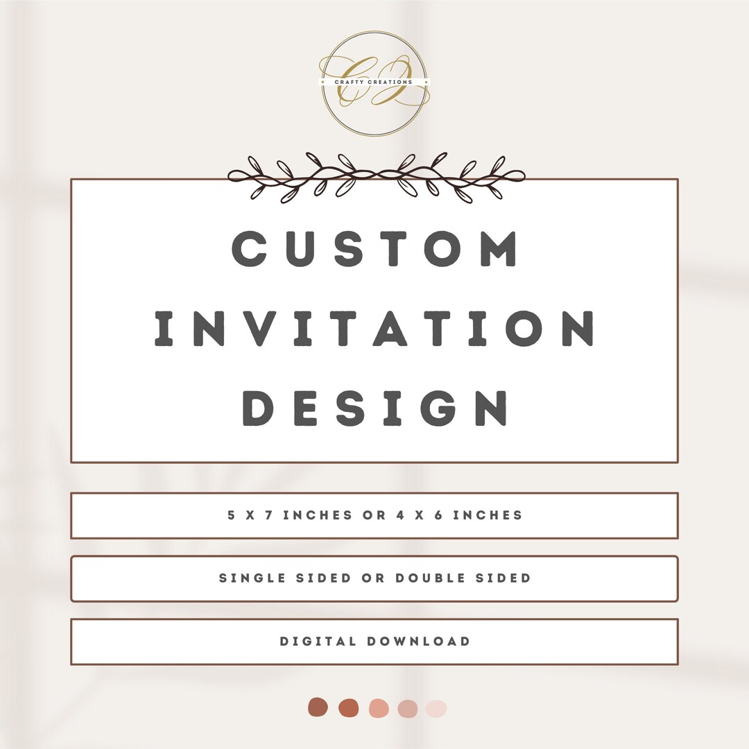 Custom Invitation, Design Digital, Any Invitation You Want, Birthday ...